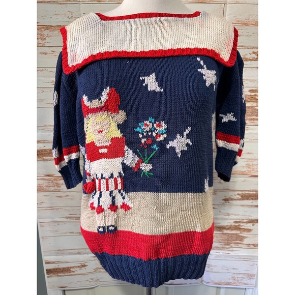 berek | Sweaters | Vintage Berek Handknit Americana Sweaterm | Poshmark